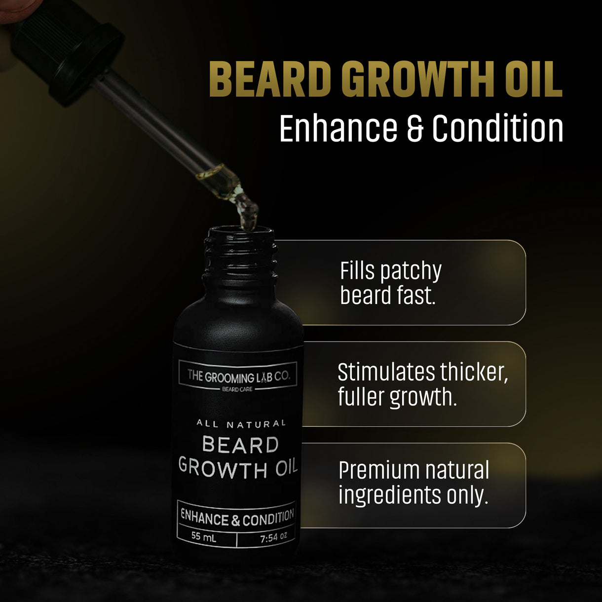 Beard Growth Oil – Fill Patches & Boost Growth Naturally – The Grooming ...
